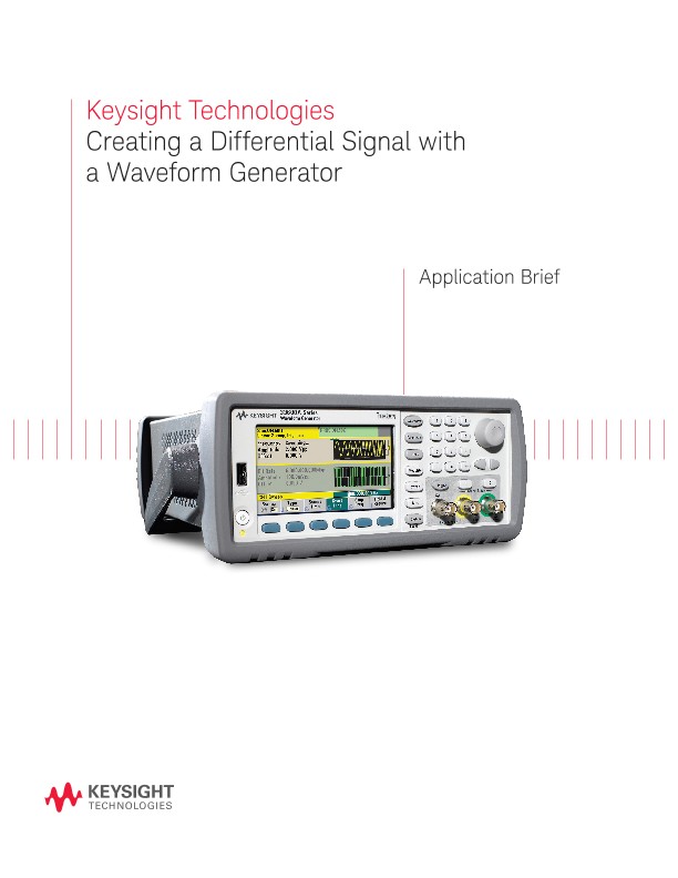 Creating a Differential Signal with a Waveform Generator PDF Asset Page | Keysight